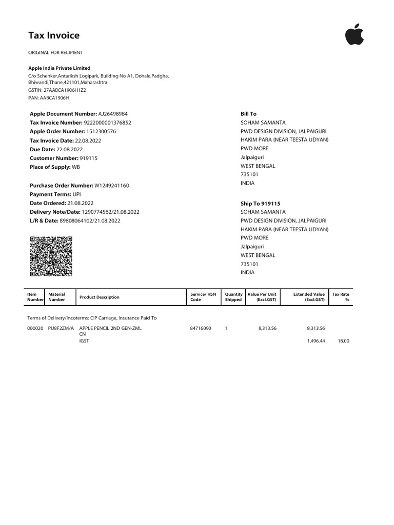 pencil bill | PDF | Invoice | Payments
