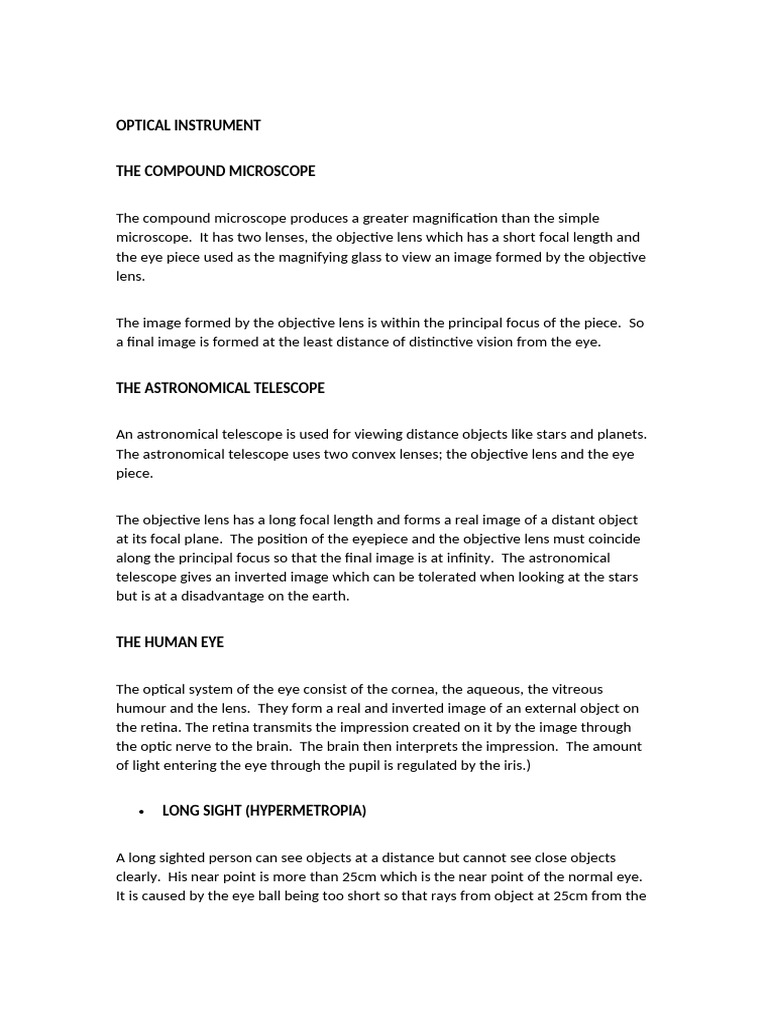 Physics ss2 16-04-2024 | PDF | Color | Eye