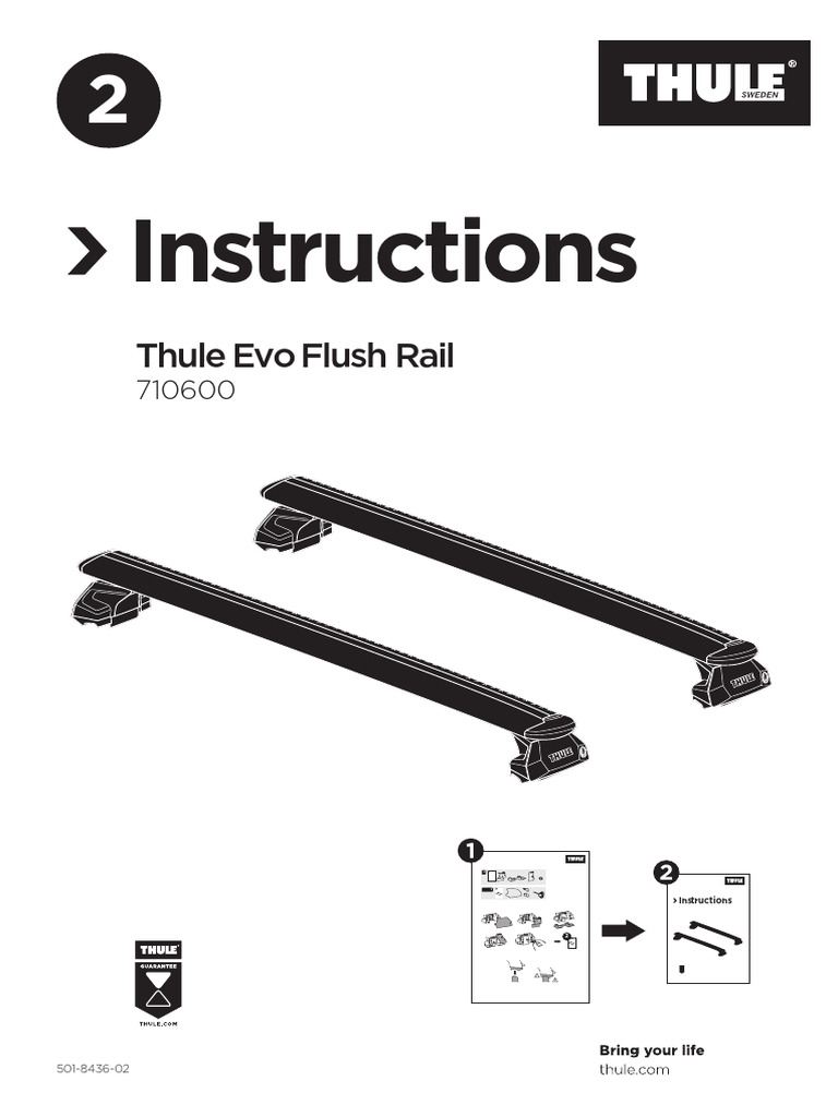 Instructions: Thule Evo Flush Rail | PDF