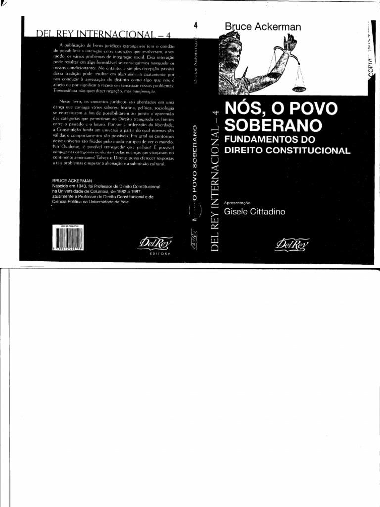 03 - Nós, o Povo Soberano - Fundamentos Do Direito Constitucional - Bruce Ackerman | PDF