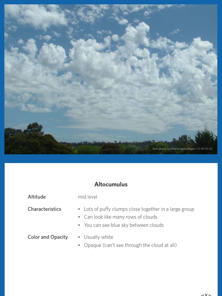 Cloud Identification Cards f17 For Web | PDF | Cloud | Sky