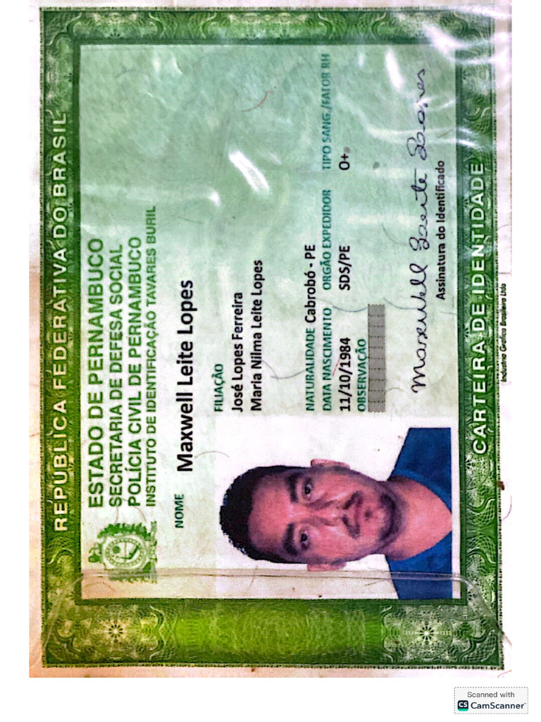 RG - de Maxwell Leite Lopes | PDF