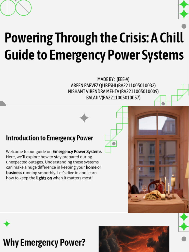 Powering Through The Crisis: A Chill Guide To Emergency Power Systems ...