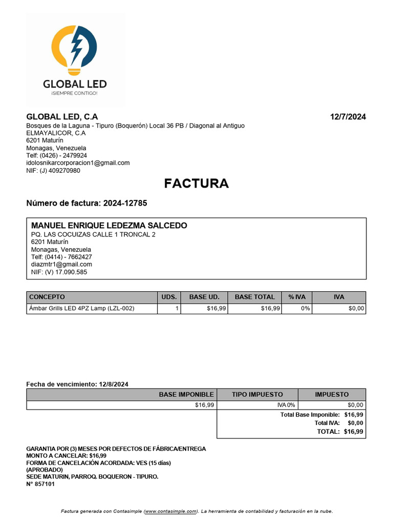 Factura 2024-12785 | PDF