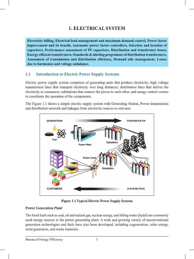 Energy Coservation in Electrical Systems | PDF