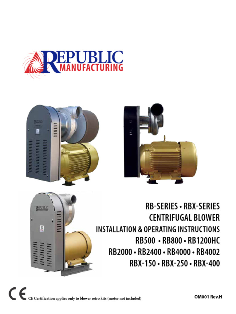 Centrifugal Blower Installation Guide | PDF | Mechanical Engineering ...