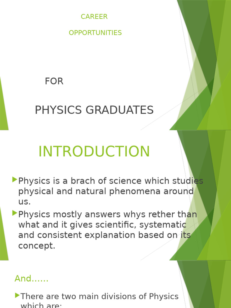 Physics Graduates Job 2 | PDF | Physics | Meteorology