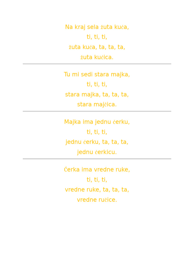 Na Kraj Sela Zuta Kuca | PDF