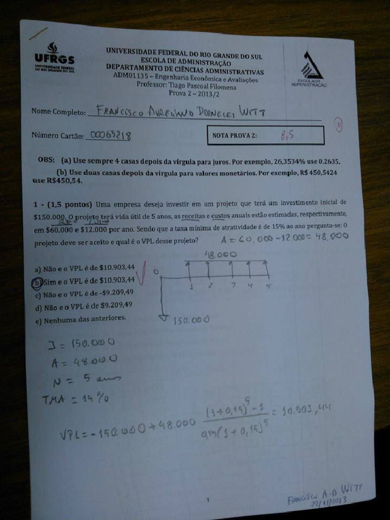 Prova 2 - 2013 - 2 | PDF