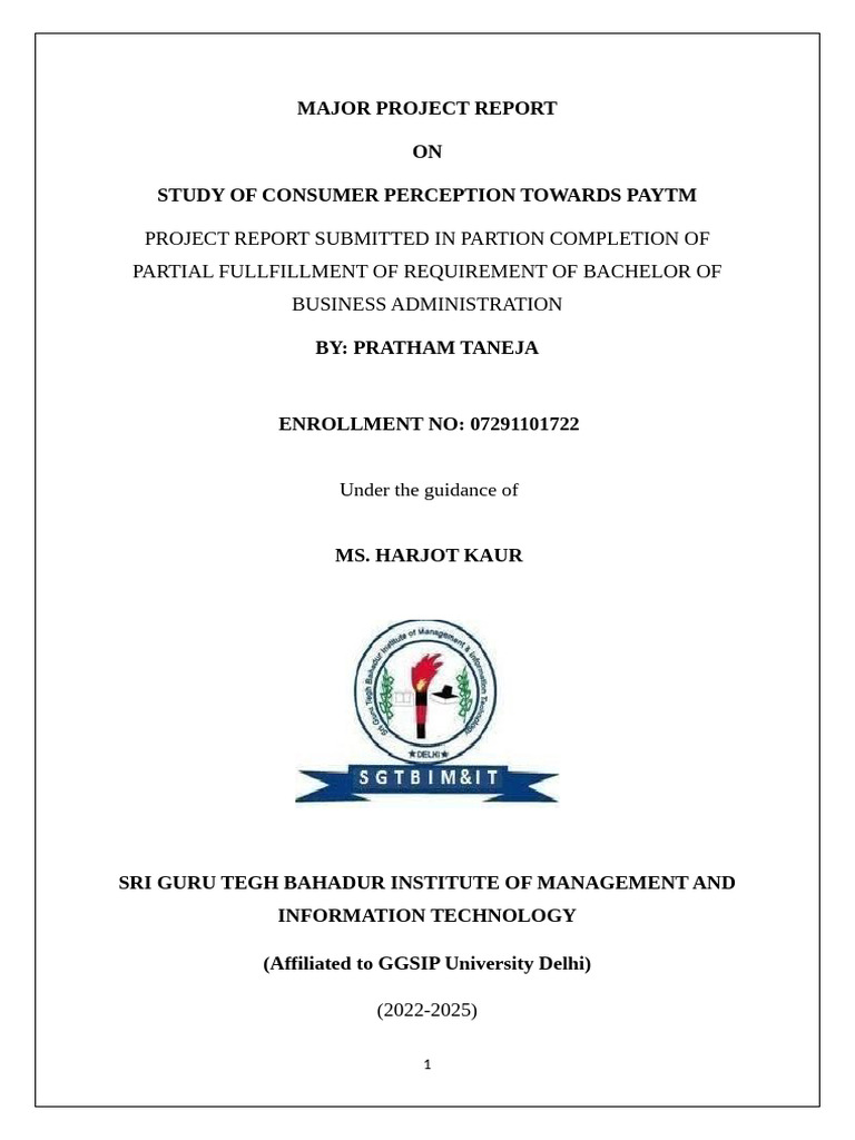 Consumer Behaviour Paytm | PDF | Credit Card | Banks