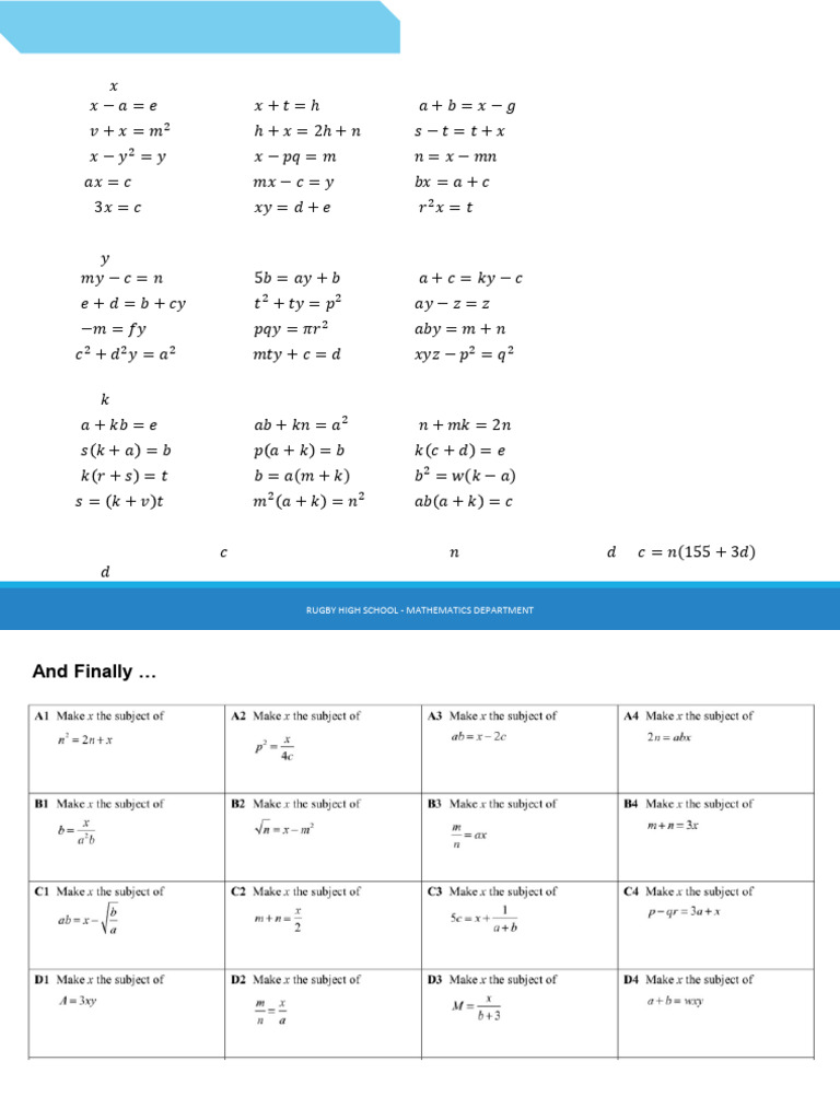 Rearranging_pdf | PDF | Mathematics | Elementary Mathematics