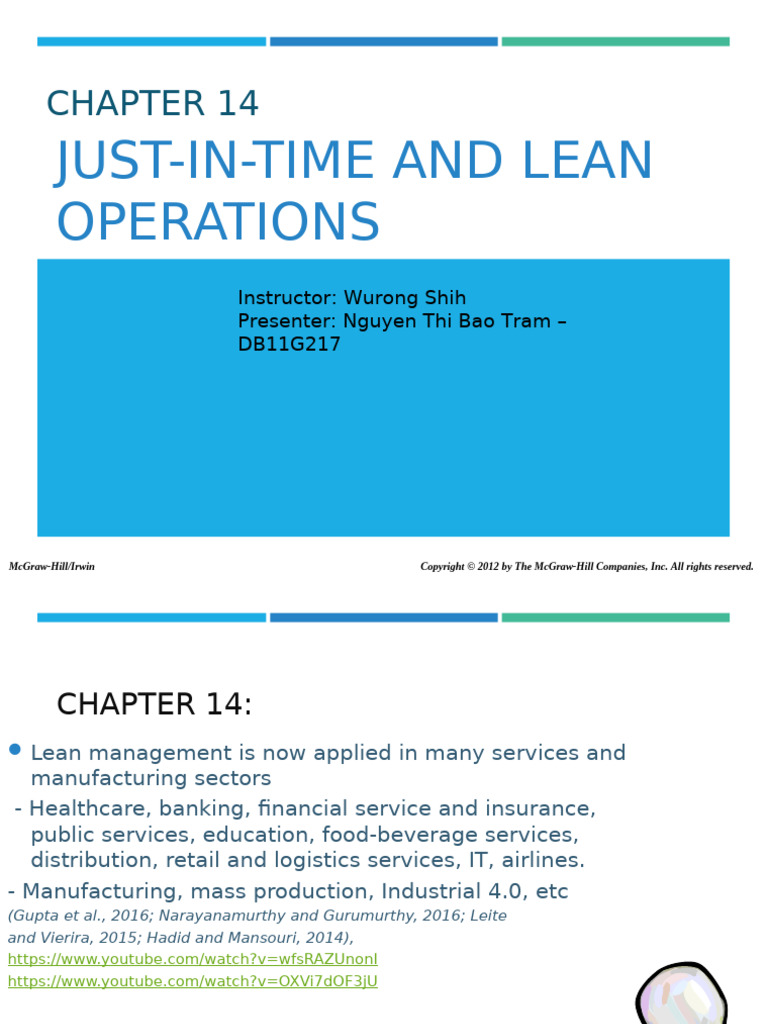 Chap014 - Lean Operations | PDF | Lean Manufacturing | Business Process