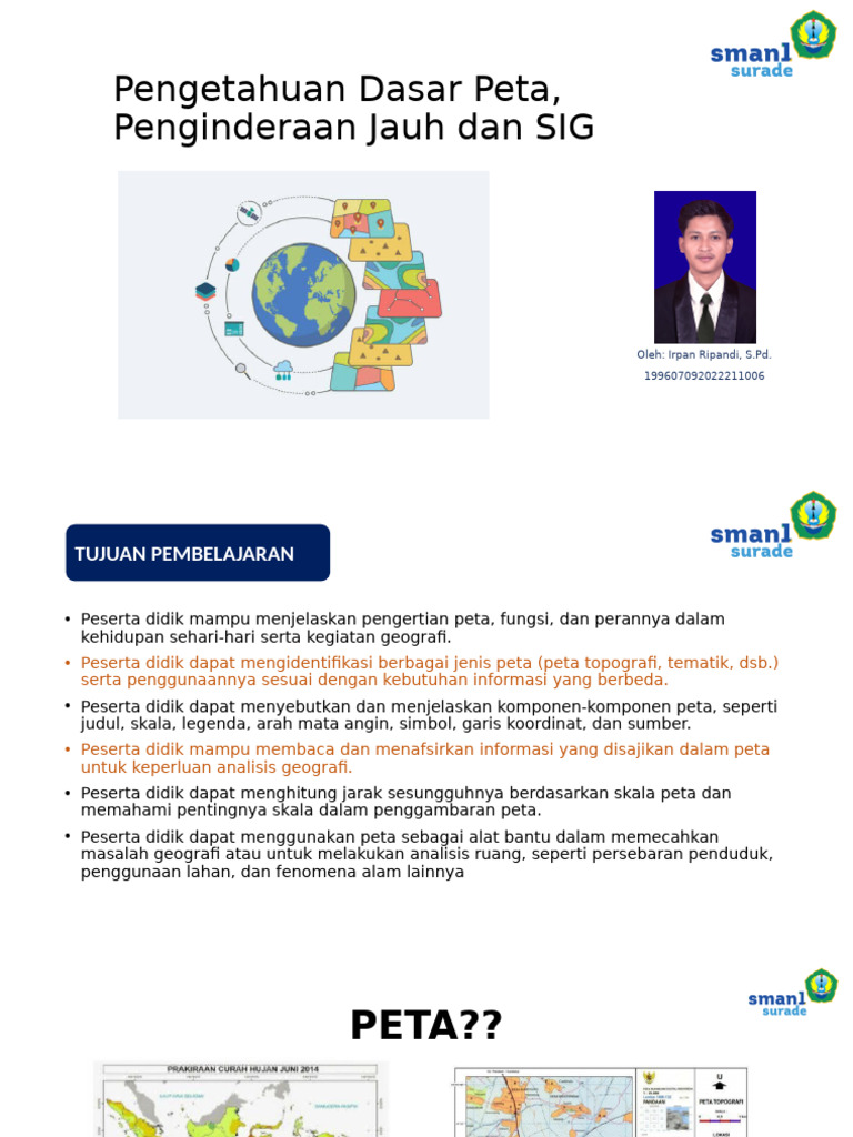 Pengetahuan Dasar Peta, Penginderaan Jauh Dan SIG | PDF