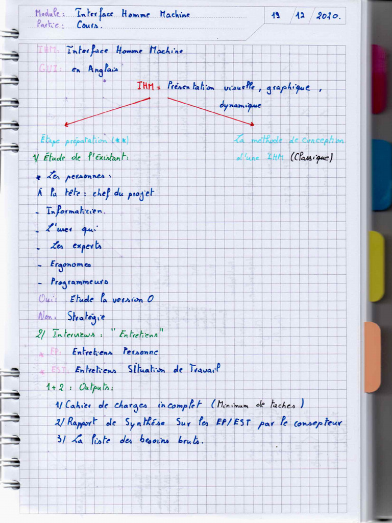 Cours IHM Séance1 | PDF