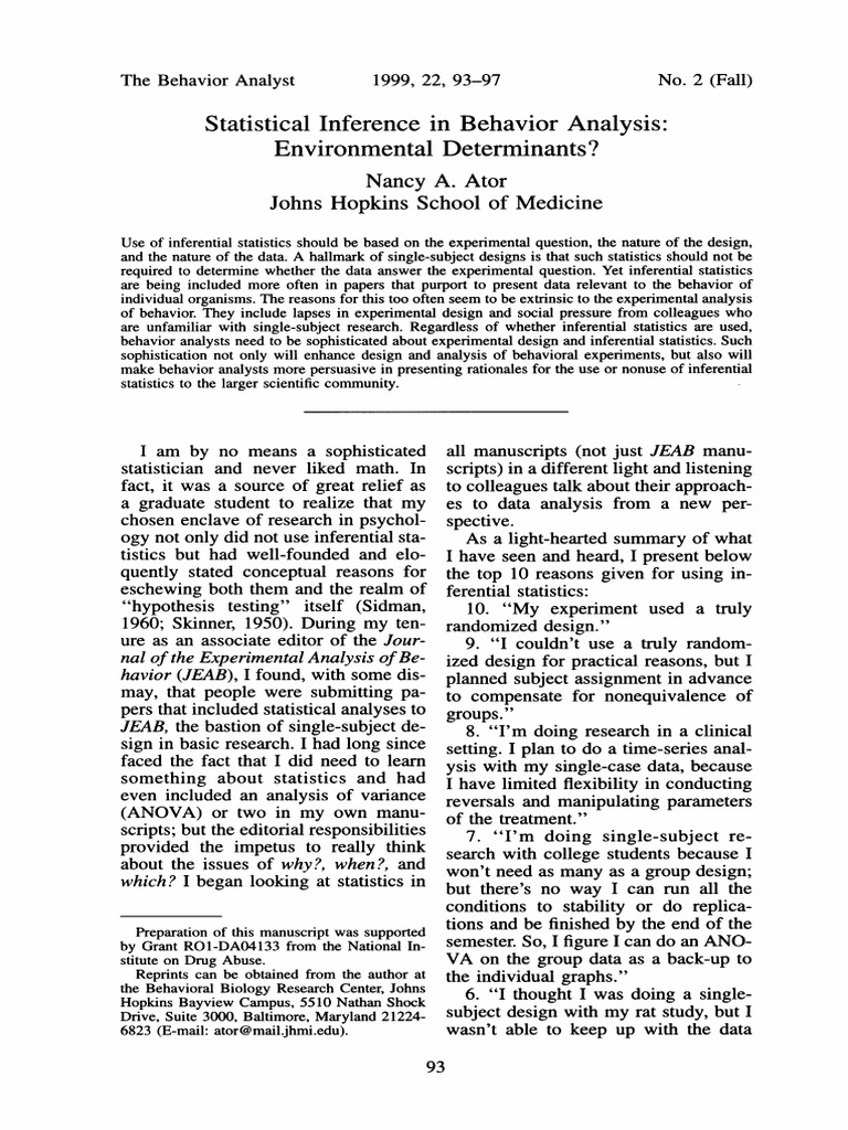 Ator (1999) | PDF | Statistics | Analysis Of Variance