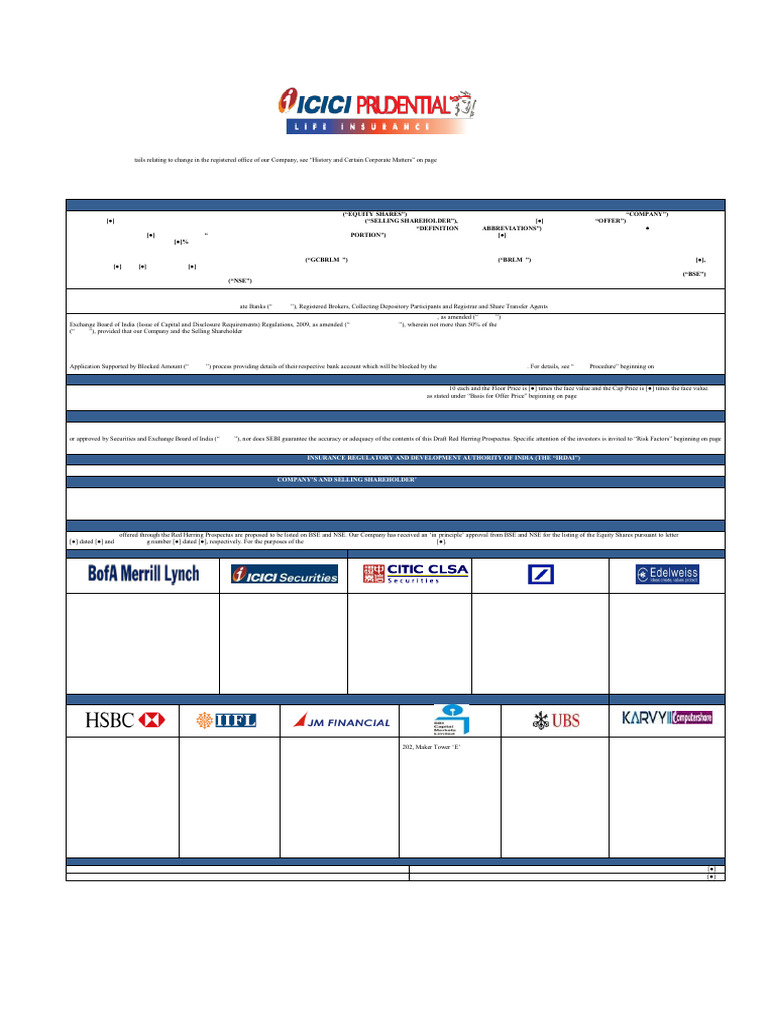 Icici Prudential Life Insurance Company Limited | PDF | Stocks ...