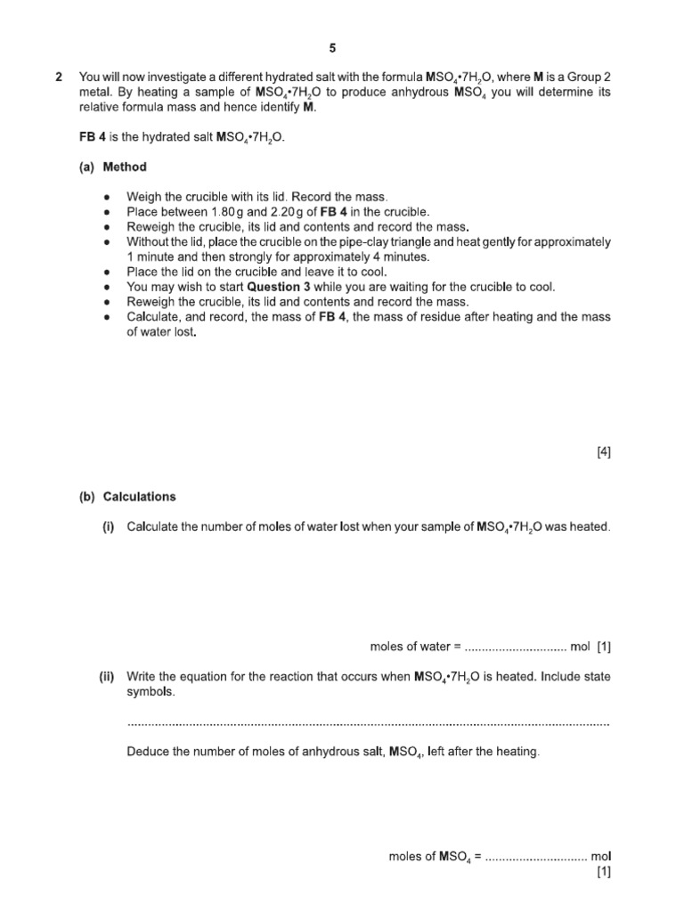 Mole of Water Merged | PDF