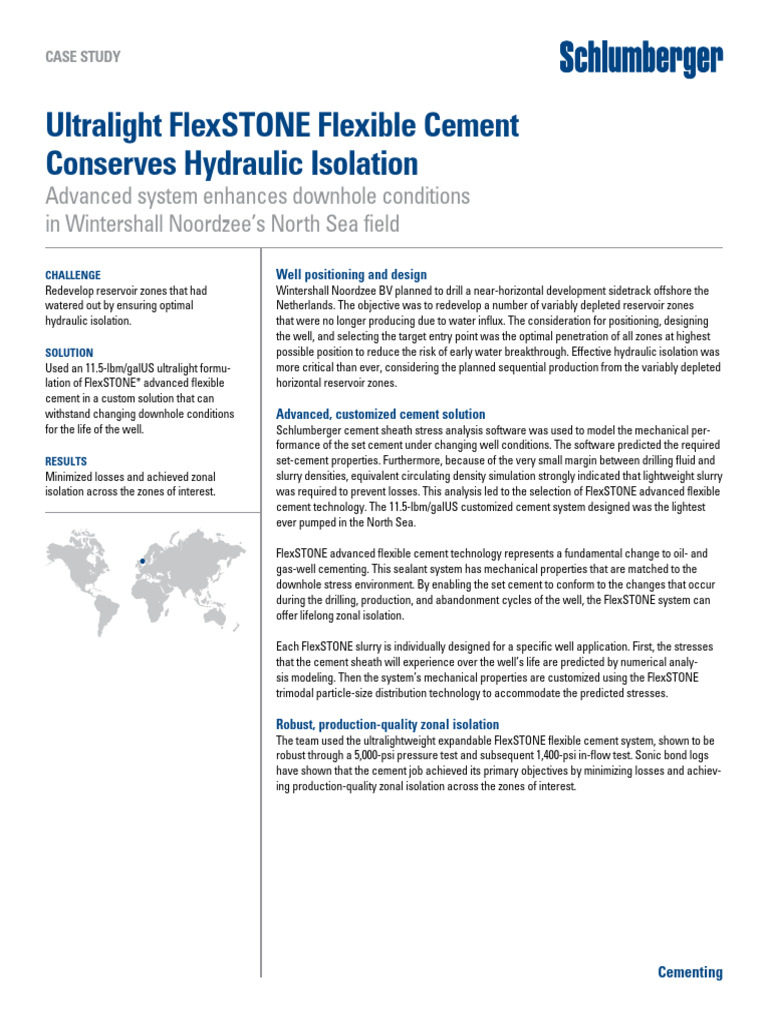 Flexstone Hydraulic Isolation | PDF | Oil Well | Petroleum Reservoir