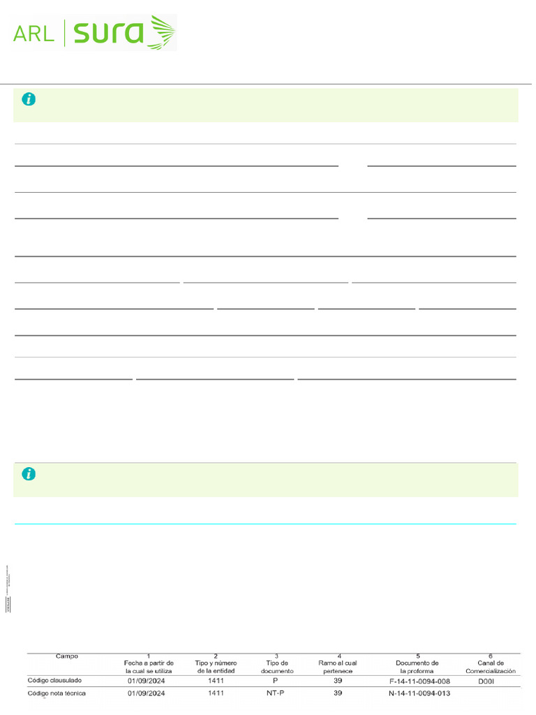 Formulario Afiliacion Arl Sura | PDF | Derecho laboral | Política de privacidad
