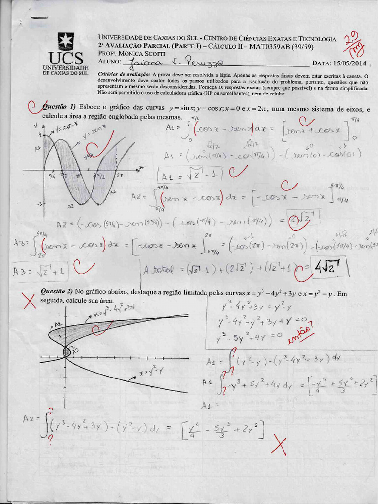 Prova 02 Cálculo 2 Pdf