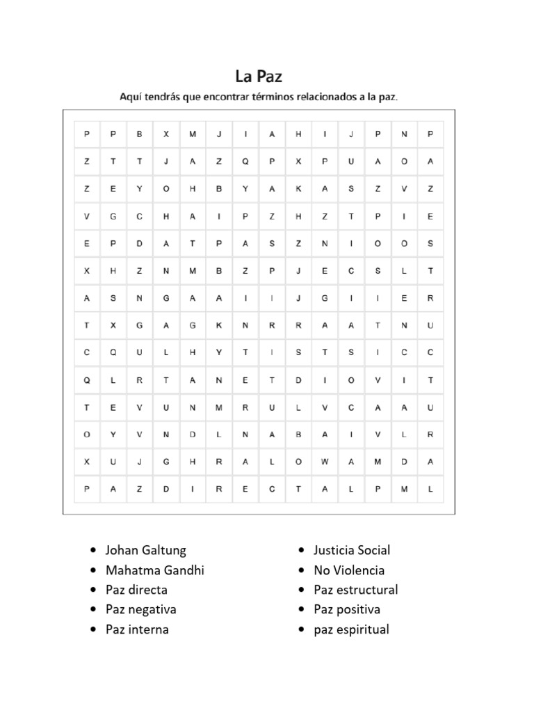 Johan Galtung Mahatma Gandhi Paz Directa Paz Negativa Paz Interna ...