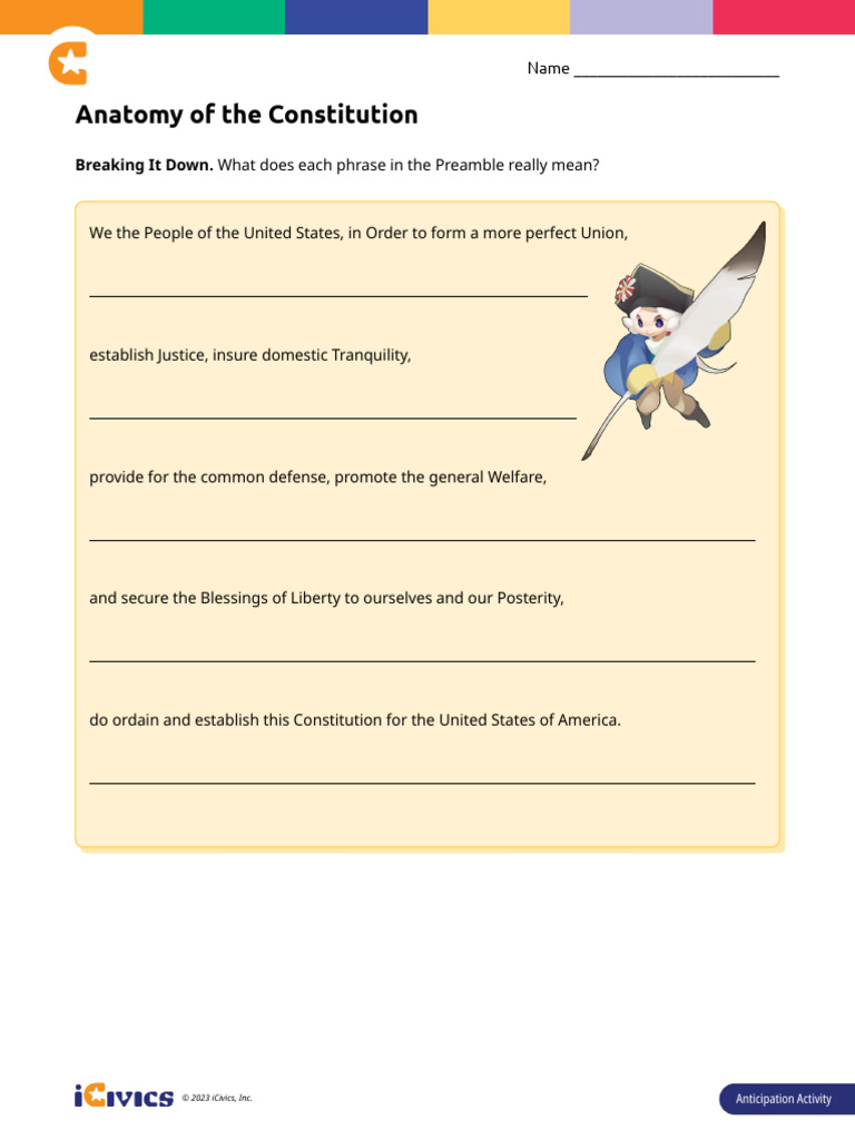 Anatomy of The Constitution - Student Docs | PDF | Article Three Of The ...