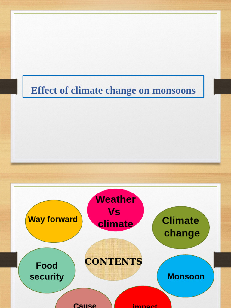 Effect of Climate Change On Monsoons | PDF | Climate Change | Climate