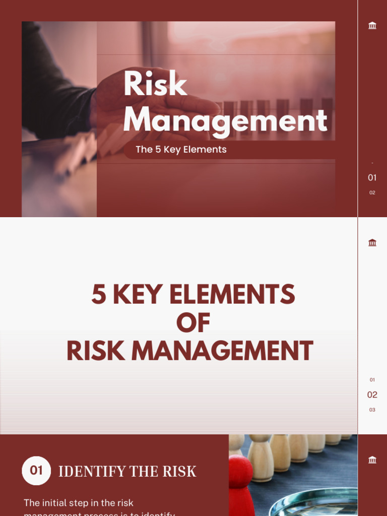 Risk Management The 5 Key Elements Group 1 | PDF | Risk | Risk Management