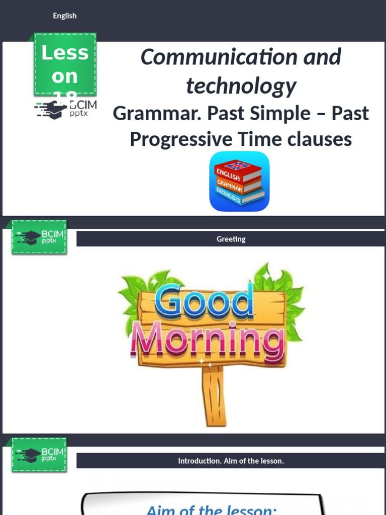 Past Simple vs. Past Progressive Grammar Guide | PDF | Sentence ...
