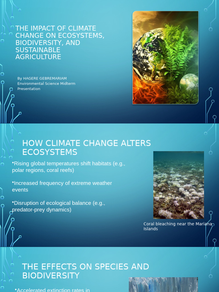 The Impact of Climate Change On Ecosystems | PDF | Agriculture ...