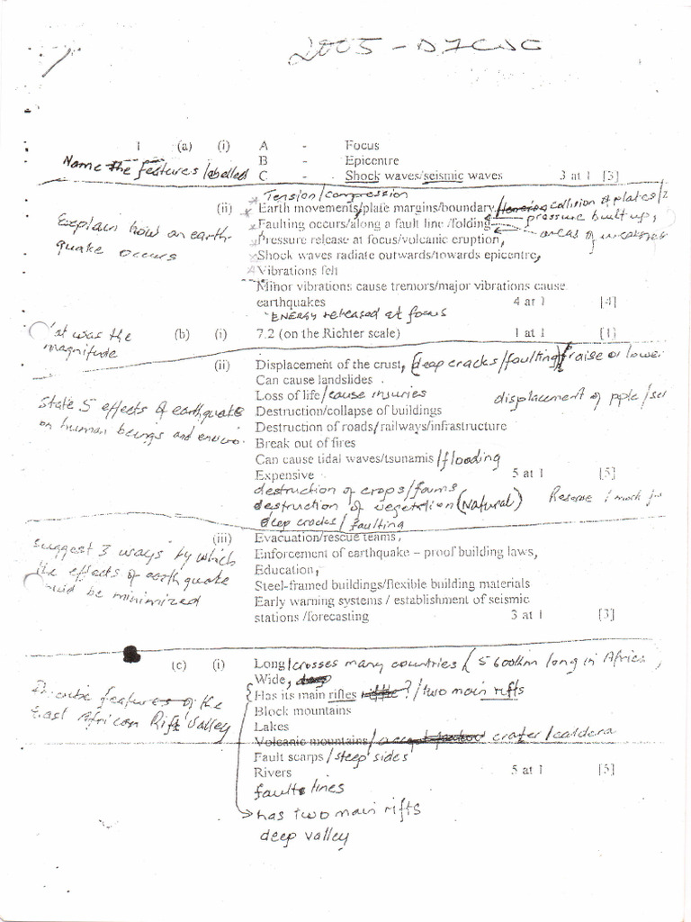 Geography Paper 2 2005 (MS) | PDF