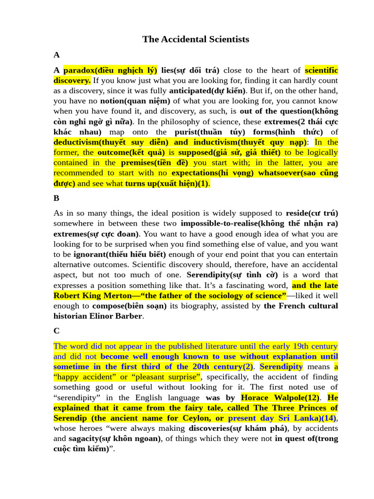 Serendipity in Scientific Discovery | PDF | Science