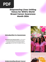 Breast Cancer Speech | PDF | Cancer | Wellness