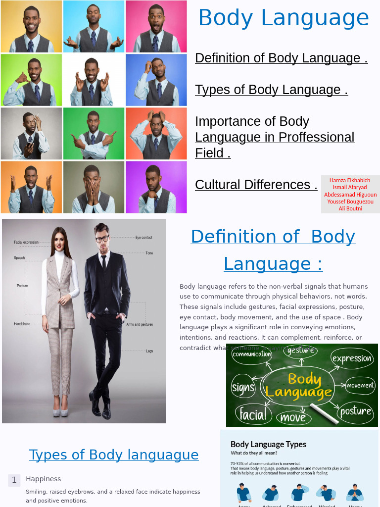 Body Language | PDF | Body Language | Human Communication