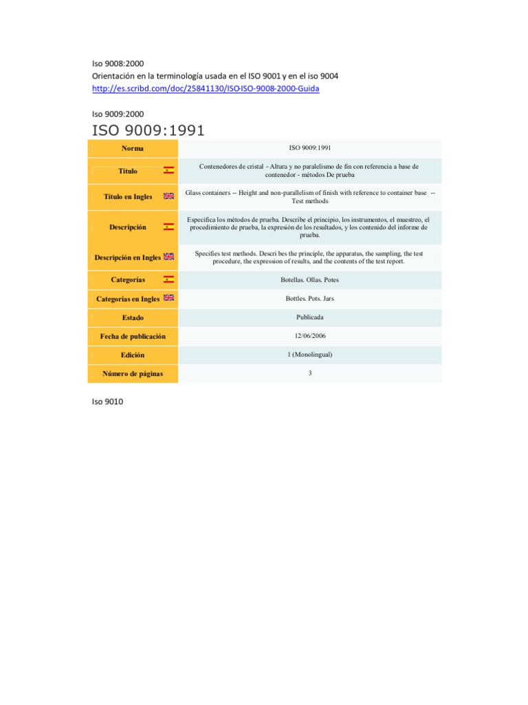 Norma ISO 9011: Versiones 2015 y 2018 | PDF | Planificación | Gestión ...