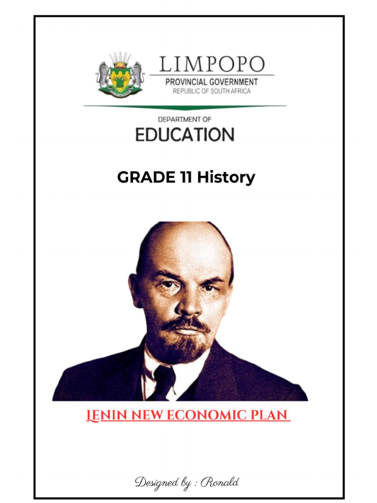 Lenin New Economic Plan | PDF