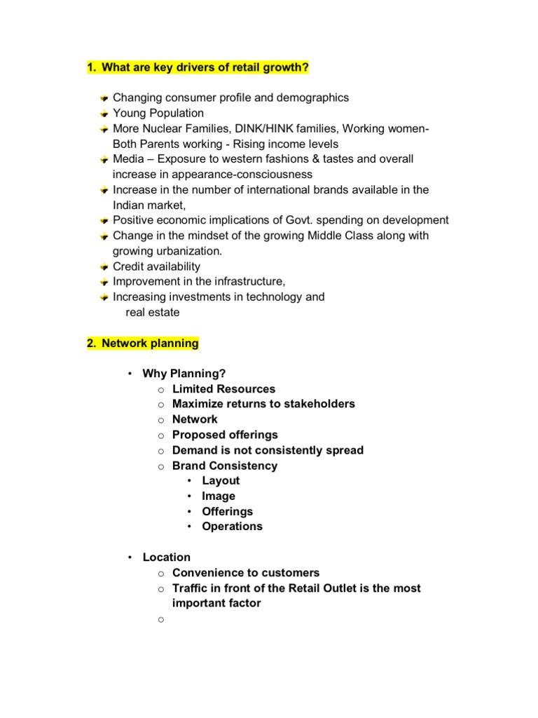 Retail Question Bank Answers | PDF | Retail | Supply Chain Management