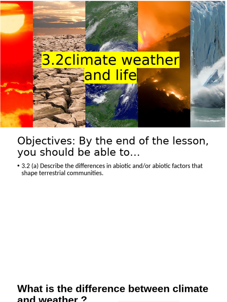 Climate vs. Weather in Biomes | PDF | Grassland | Forests