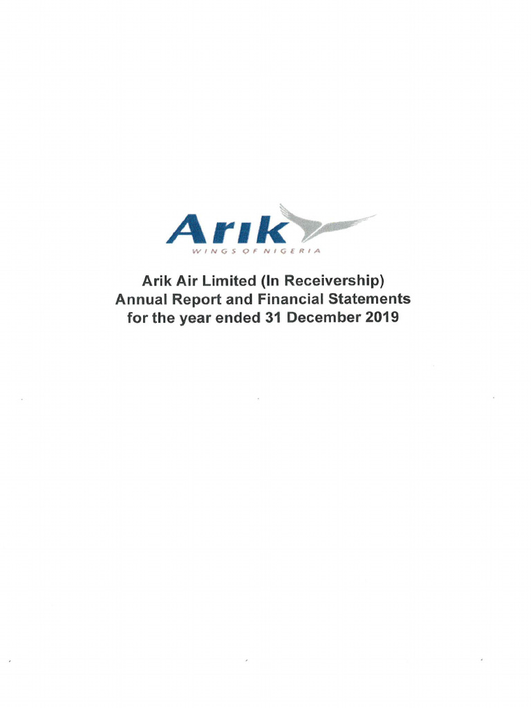 2019 Arik Air FS - 0001 | PDF