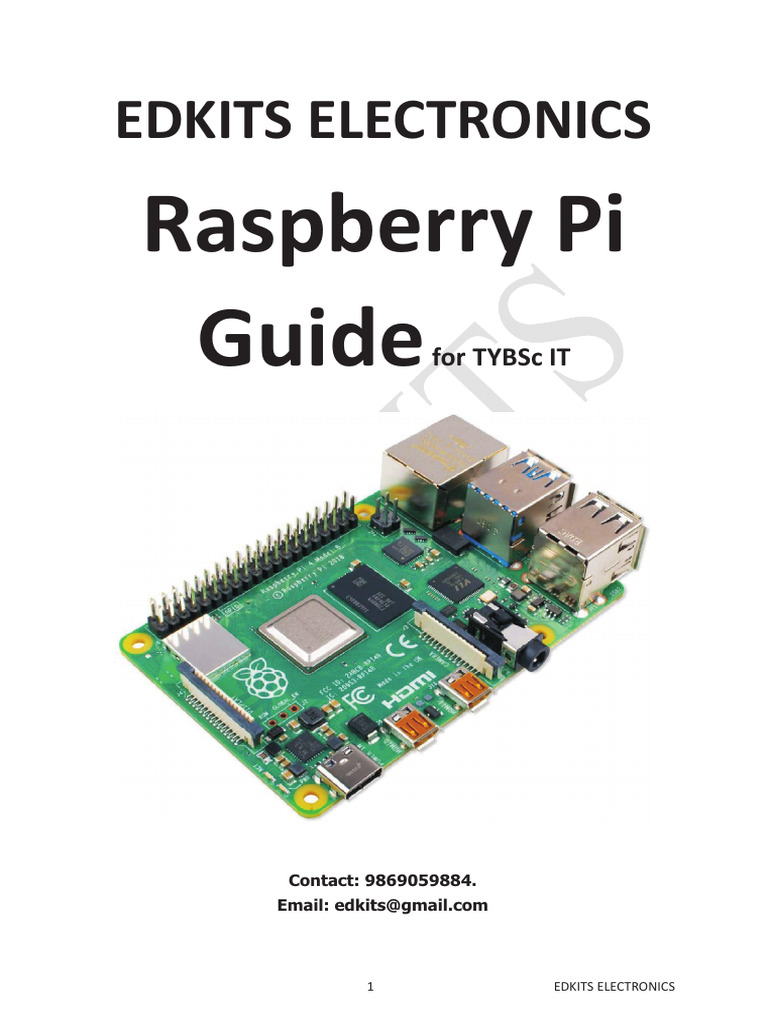 Raspberry Pi Setup and GPIO Guide | PDF | Raspberry Pi | Hdmi