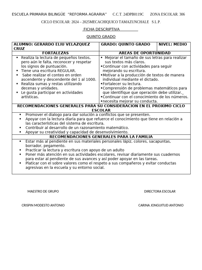 Ficha Gerardo y Ericka | PDF | Relaciones personales, crianza y desarrollo personal