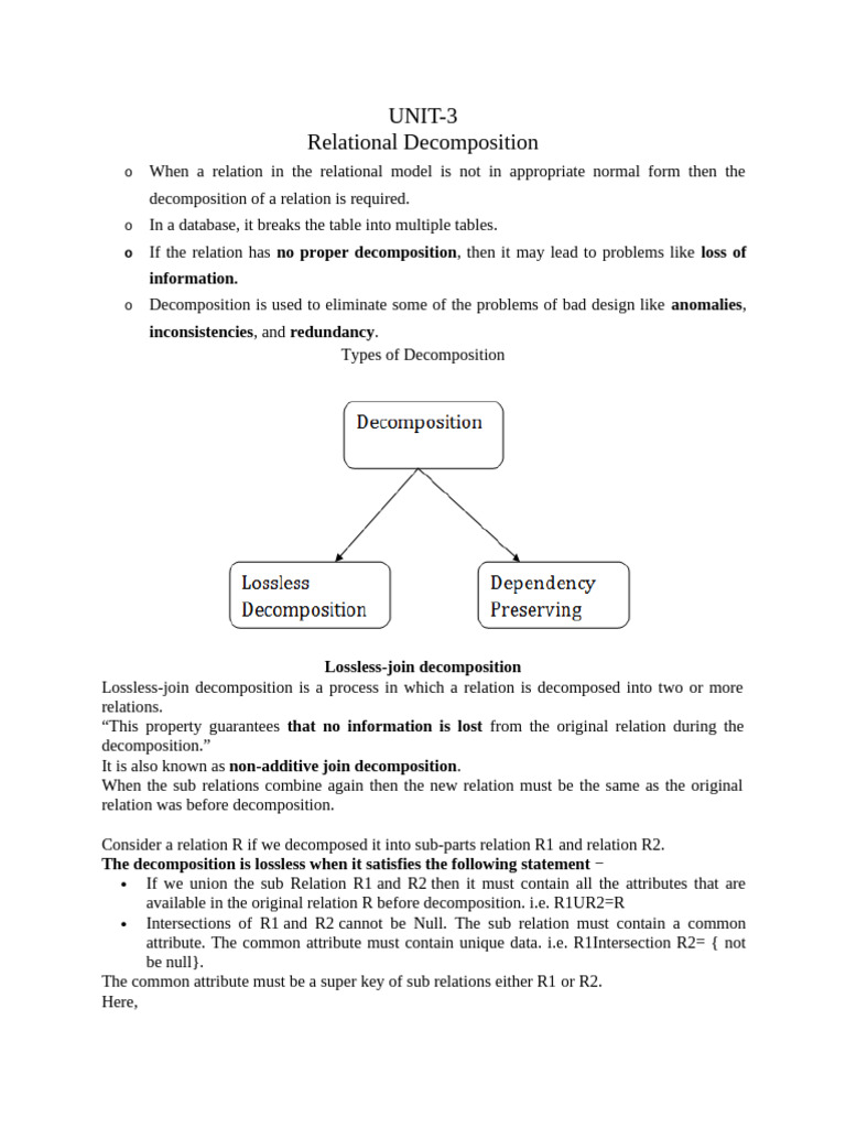 DBMS Unit-3 | PDF | Relational Model | Databases