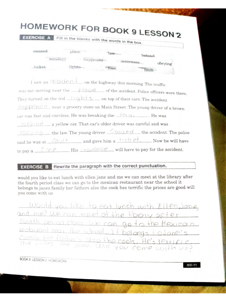 Homeworks Book9 | PDF