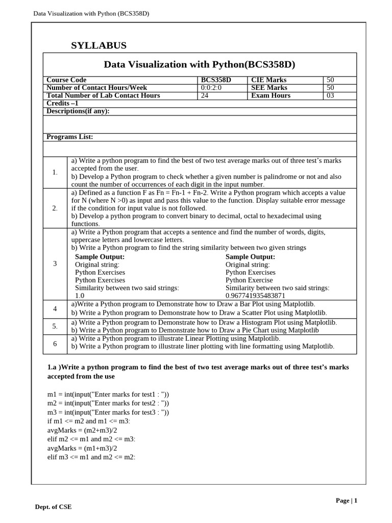 DVPY Lab | PDF | Software Development | Computer Science