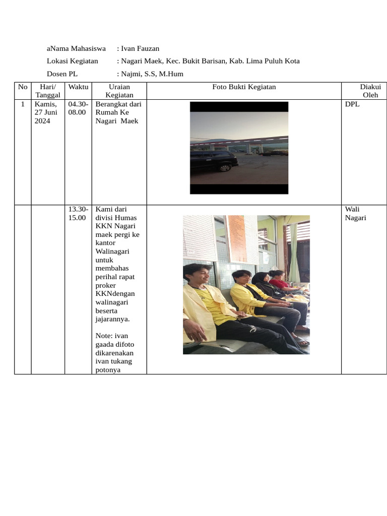 Log Book Ivan Fauzan | PDF