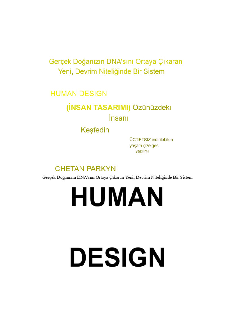 HUMAN DESIGN - Chetan Parkyn | PDF
