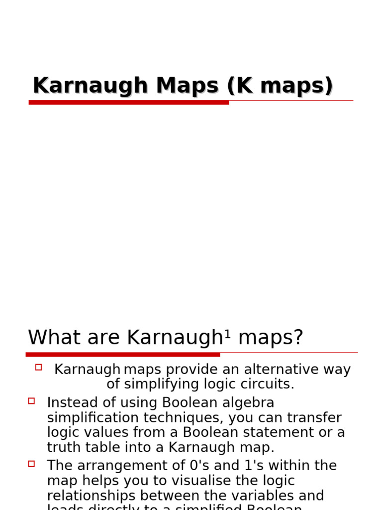 Karnaugh Maps | PDF | Logic | Mathematics