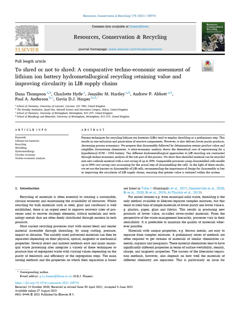 Resources, Conservation Recycling | PDF | Materials | Chemical Substances