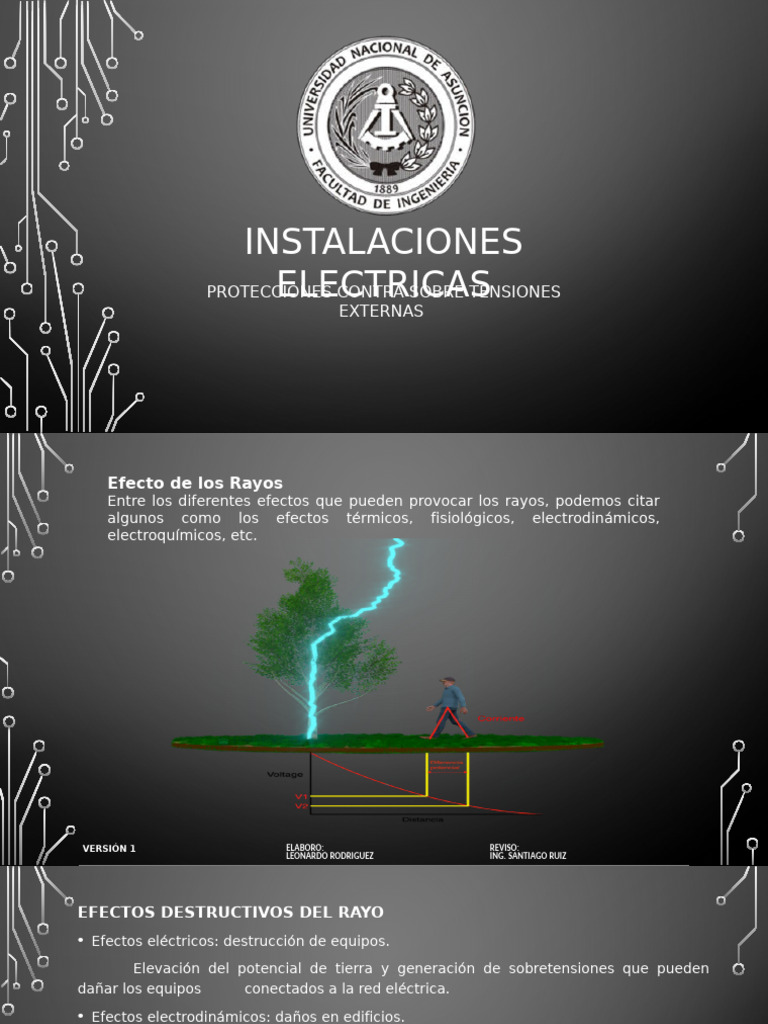 Presentación para Rayos | PDF | Relámpago | Ciencia de los Materiales