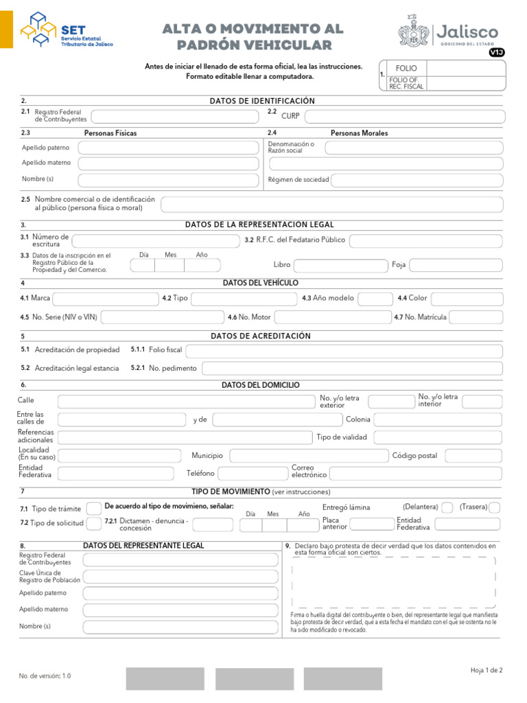 V1J VACIO Formato | PDF